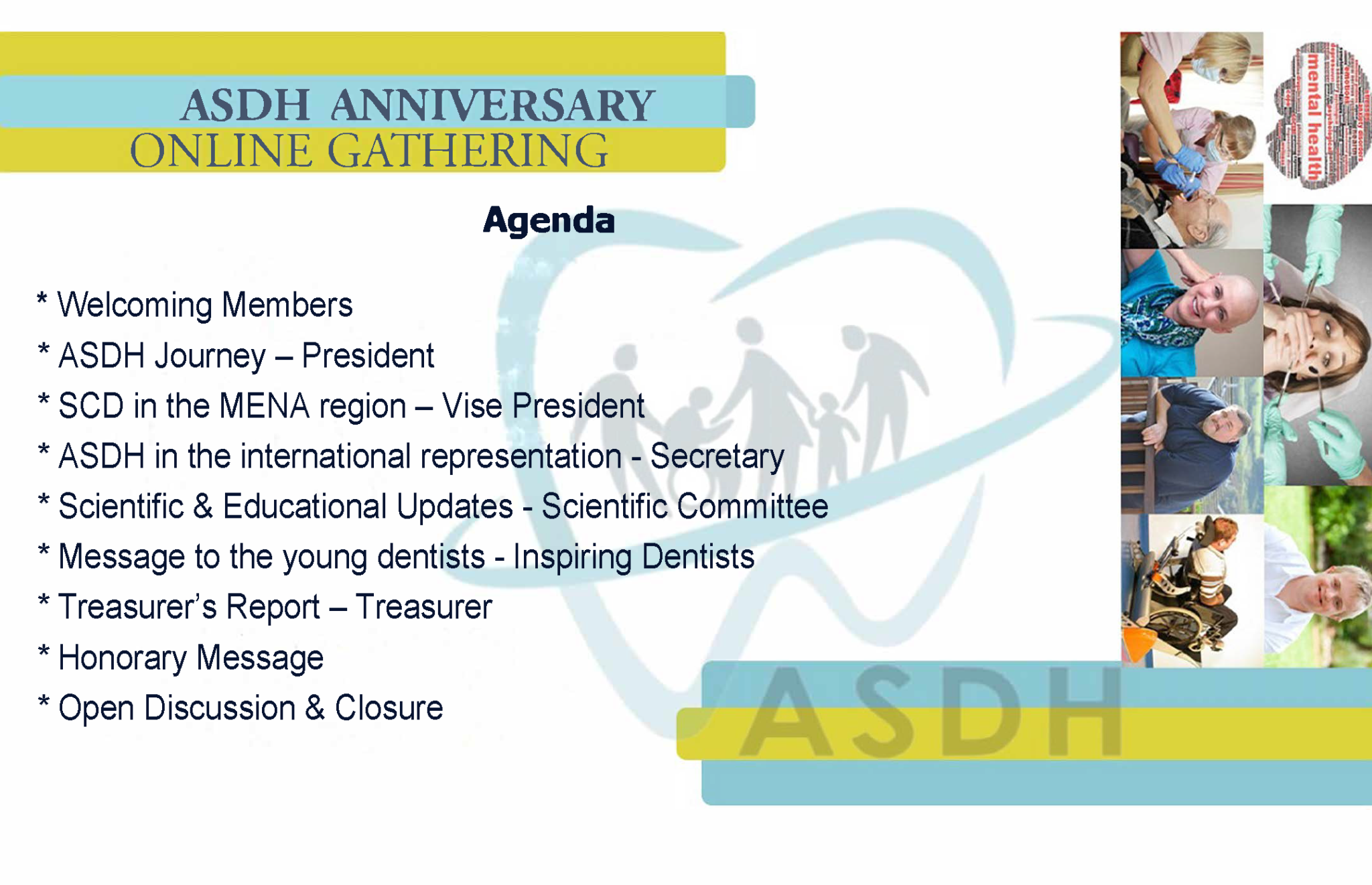ASDH – Arab Society for Disability & Oral Health